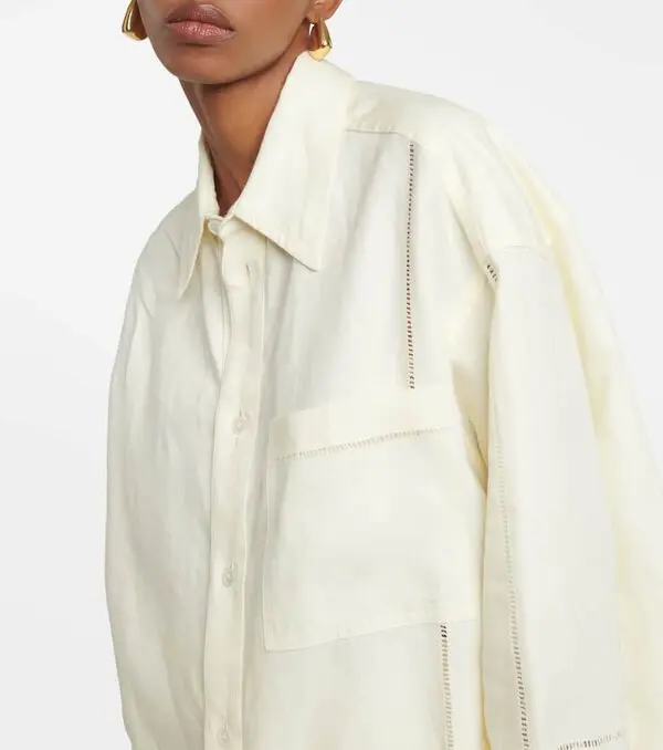 Bottega Veneta Oversized Linen Shirt