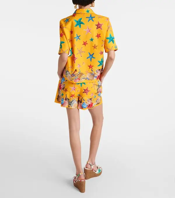 Dolce & Gabbana Capri Printed Cotton Shirt