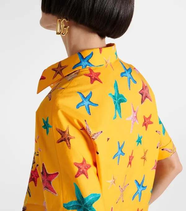 Dolce & Gabbana Capri Printed Cotton Shirt