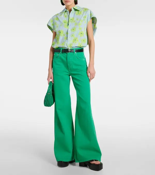 Citizens Of Humanity Beverly Slouch Bootcut Jeans - Green
