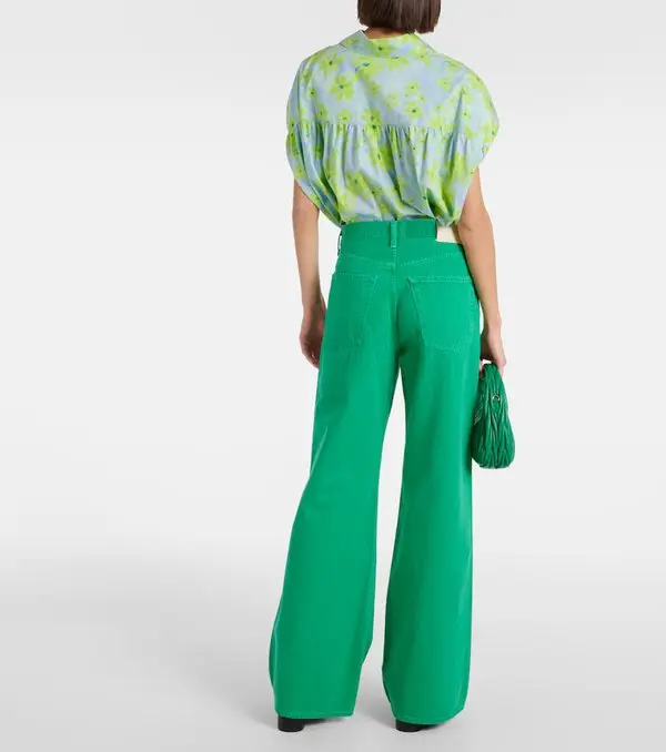 Citizens Of Humanity Beverly Slouch Bootcut Jeans - Green