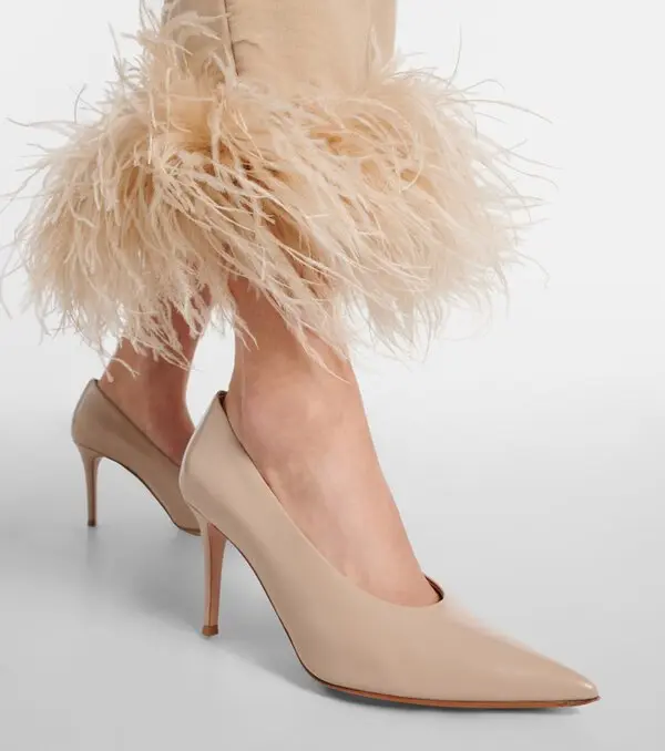GIANVITO ROSSI Robbie Leather Pumps