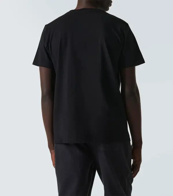 FRAME Logo Cotton Jersey T-shirt - Black
