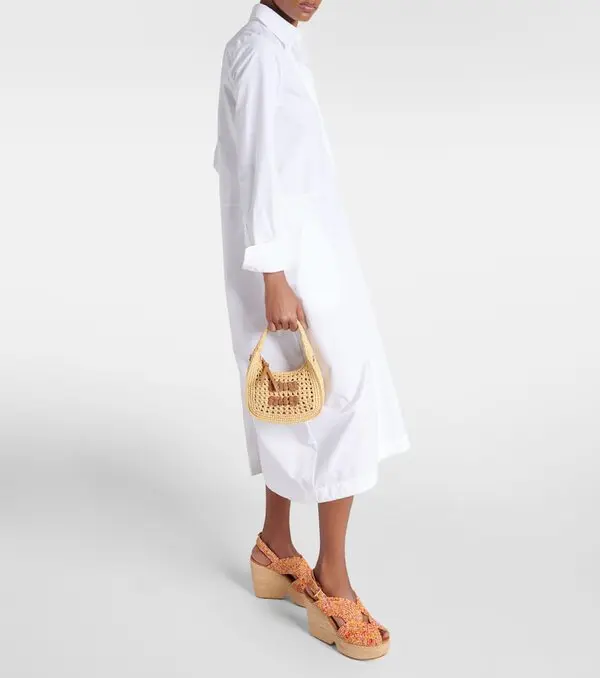 Clergerie Dolce Raffia Platform Sandals