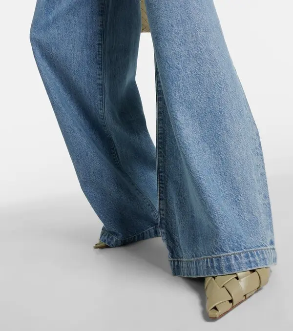 AGOLDE Ellis Mid-rise Wide-leg Jeans