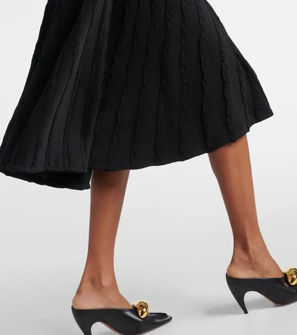 Alaïa Gathered Midi Dress