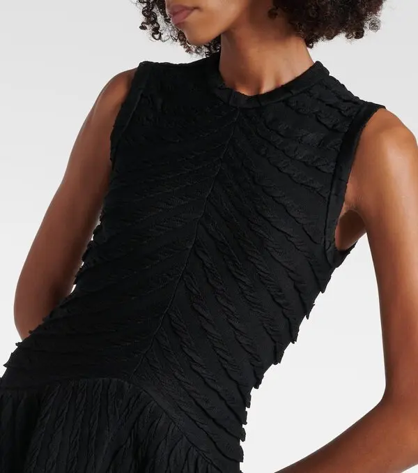 Alaïa Gathered Midi Dress
