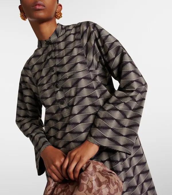 Dries Van Noten Printed Maxi Dress