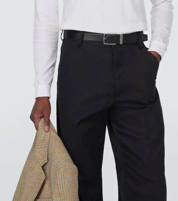 Bottega Veneta Leather Belt - Black