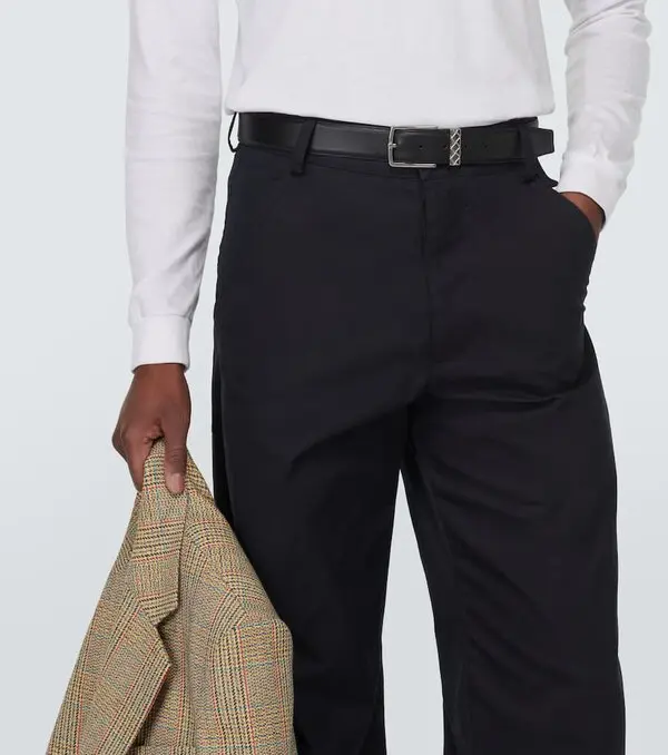 Bottega Veneta Leather Belt - Black