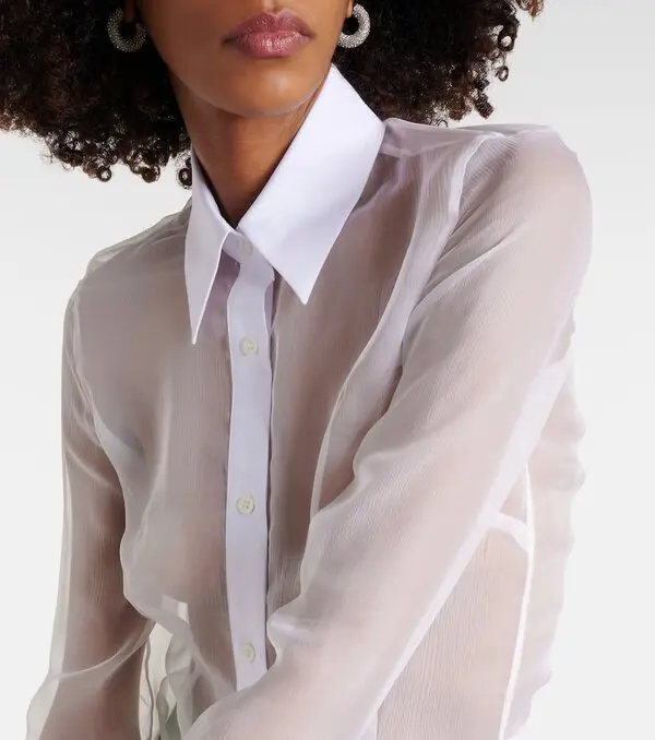 Dries Van Noten Silk And Cotton Shirt