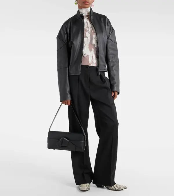Acne Studios Musubi Leather Shoulder Bag