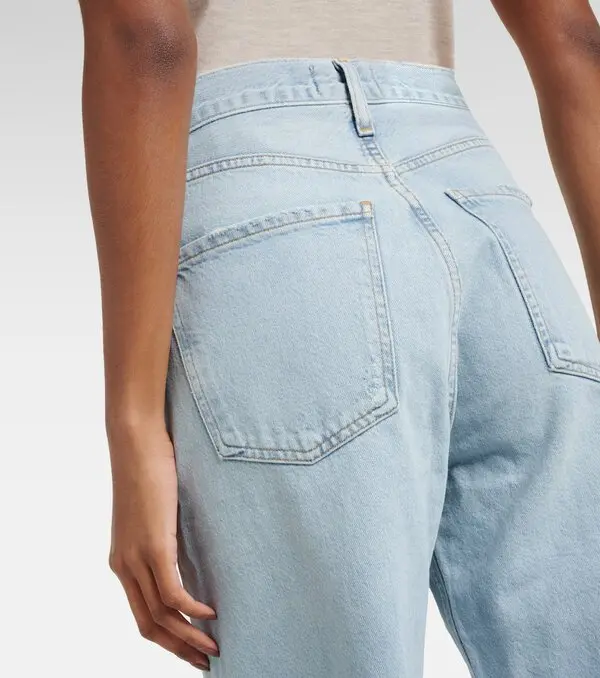 AGOLDE Ren High-rise Wide-leg Jeans - Blue