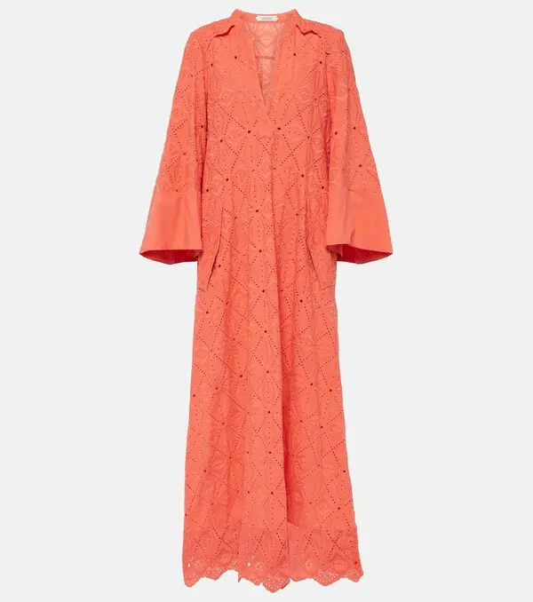 Dorothee Schumacher Broderie Anglaise Kaftan - Red
