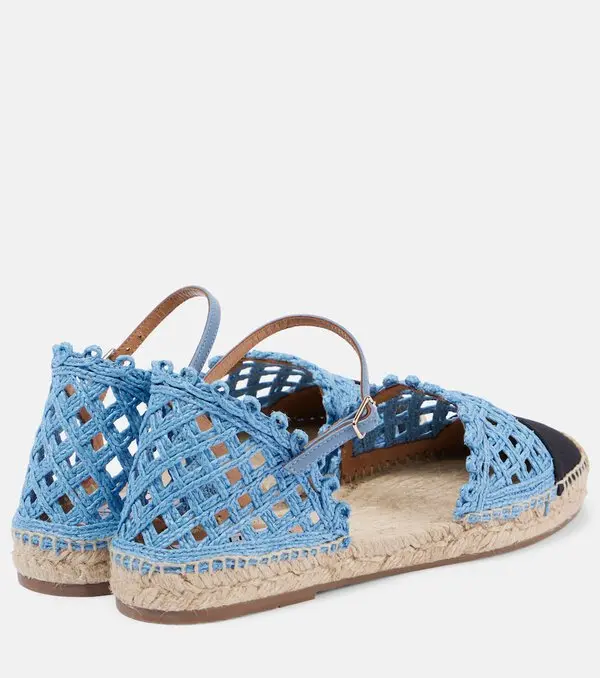 AQUAZZURA Sunburst Raffia Espadrille Sandals