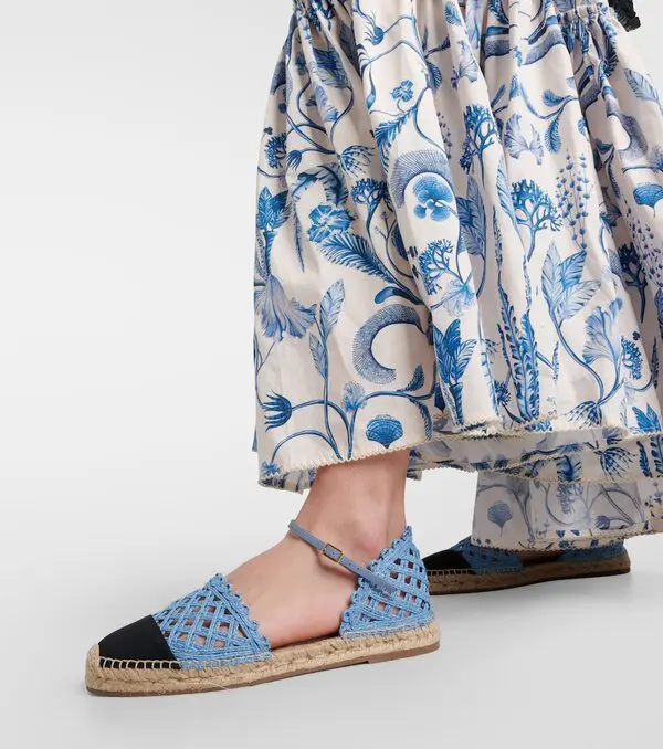 AQUAZZURA Sunburst Raffia Espadrille Sandals