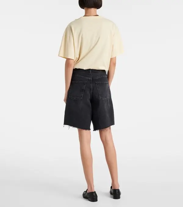 Citizens Of Humanity Ayla High-rise Denim Shorts - Black
