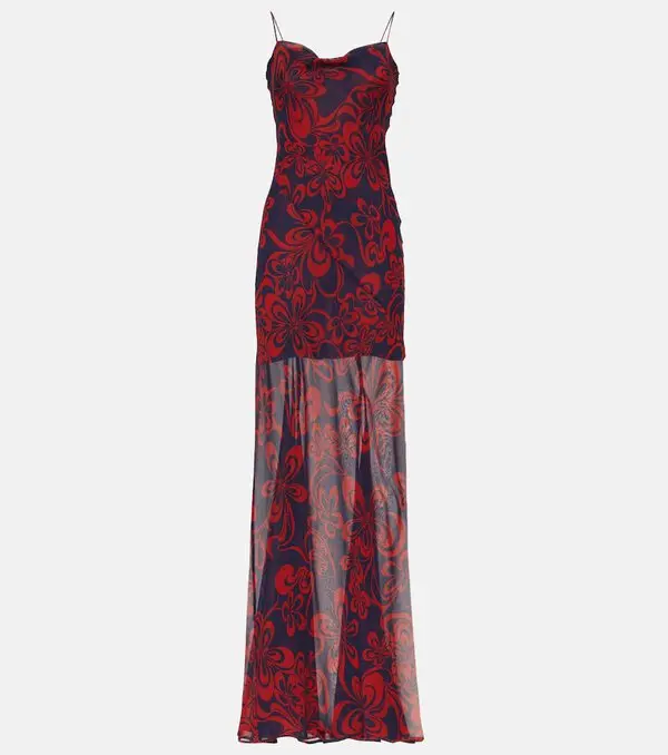 Dries Van Noten Printed Maxi Dress