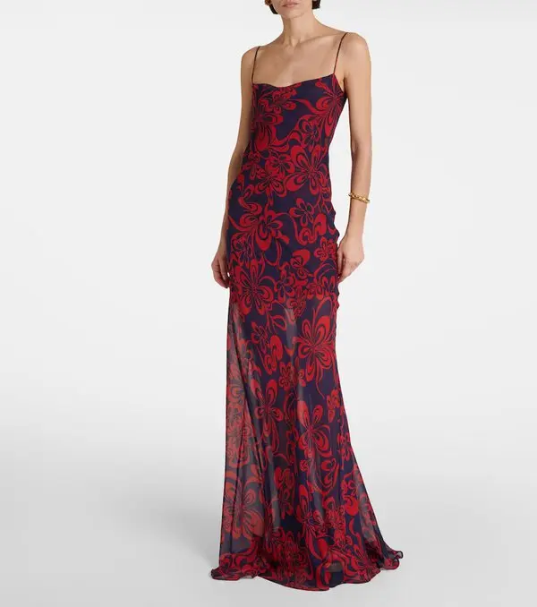 Dries Van Noten Printed Maxi Dress