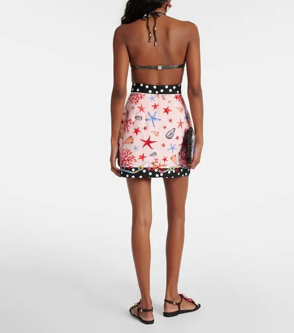 Dolce & Gabbana Capri Printed Miniskirt