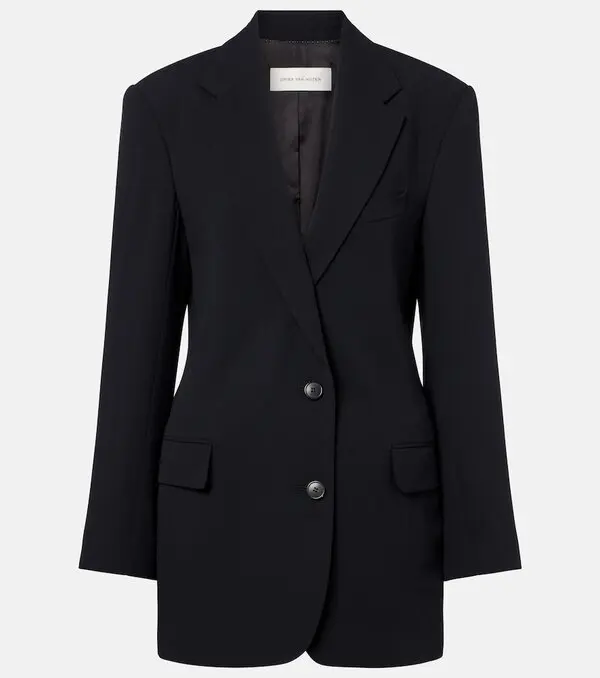 Dries Van Noten Double-breasted Blazer - Black