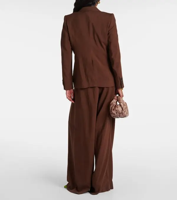 Dries Van Noten Double-breasted Blazer - Brown