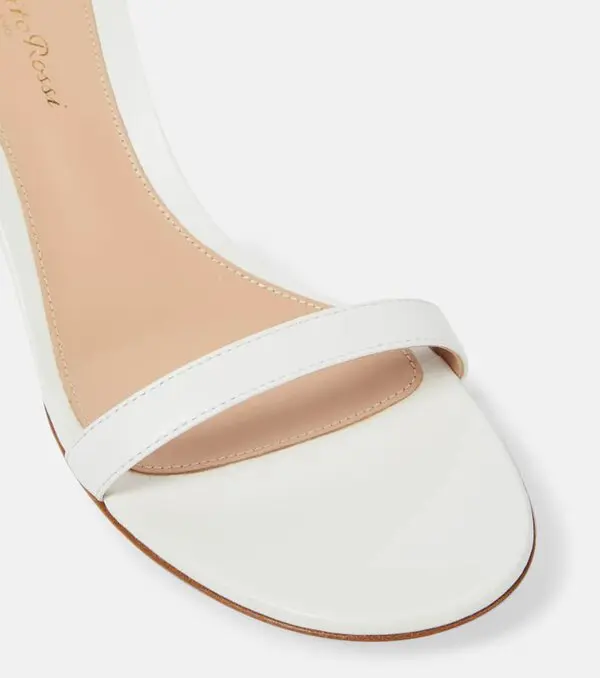 GIANVITO ROSSI Gaeta 45 Leather Sandals - White