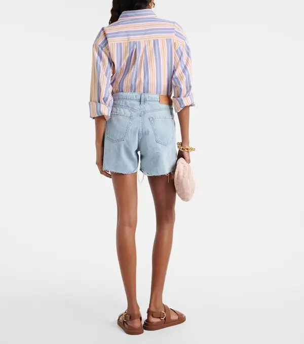 7 For All Mankind Monroe High-rise Denim Shorts
