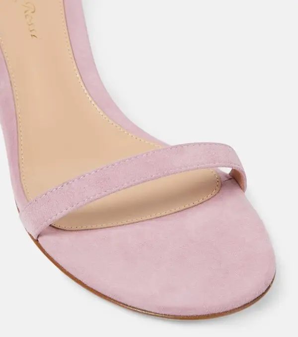 GIANVITO ROSSI Gaeta 45 Suede Sandals - Pink