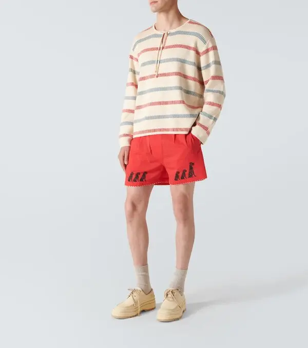 BODE Bay Stripe Cotton Sweater