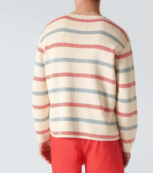 BODE Bay Stripe Cotton Sweater