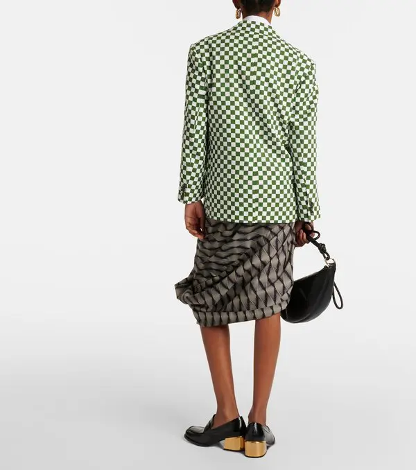Dries Van Noten Checked Single-breasted Blazer