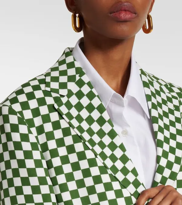 Dries Van Noten Checked Single-breasted Blazer