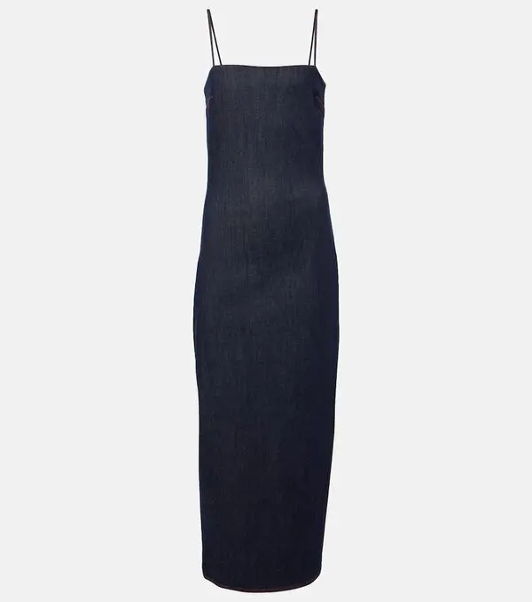 AZZEDINE ALAIA Alaïa Denim Midi Dress