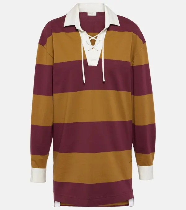 Dries Van Noten Colorblocked Cotton-blend Sweatshirt - Multicoloured