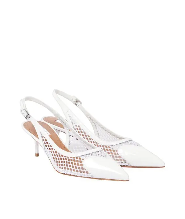 Alaïa Le Cœur Slingback Pumps - White