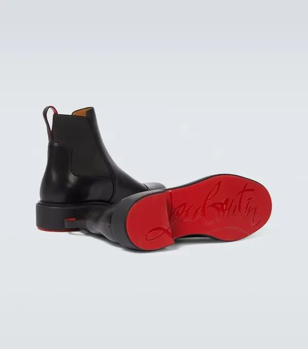 Christian Louboutin Urbino Leather Chelsea Boots - Black  display picture 2