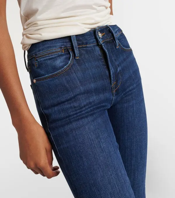 FRAME Le High Flare High-rise Jeans - Blue