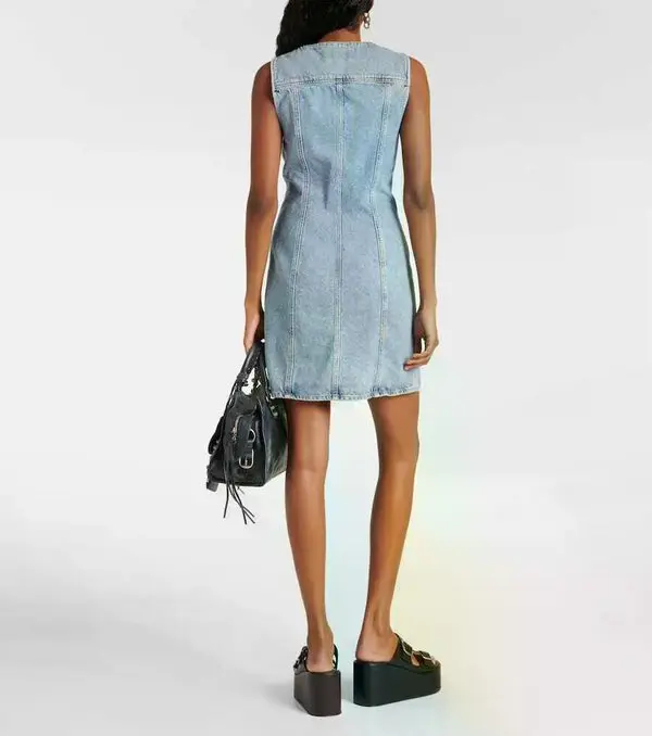 AGOLDE Trina Mini Denim Dress