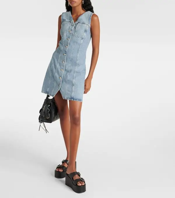 AGOLDE Trina Mini Denim Dress