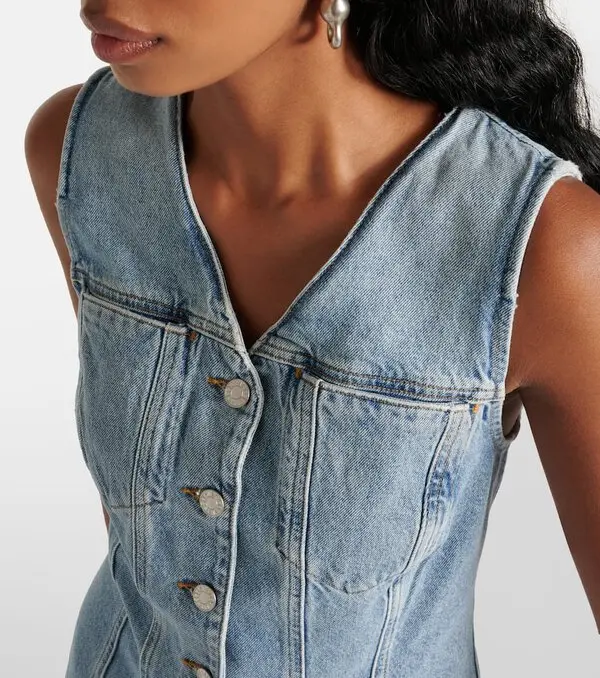 AGOLDE Trina Mini Denim Dress