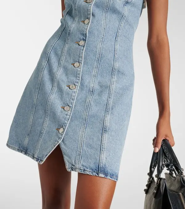 AGOLDE Trina Mini Denim Dress