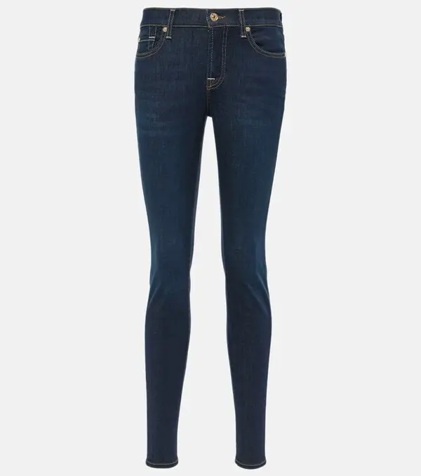 7 For All Mankind The Skinny Mid-rise Jeans