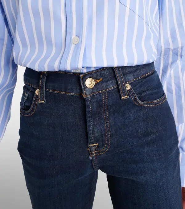 7 For All Mankind The Skinny Mid-rise Jeans
