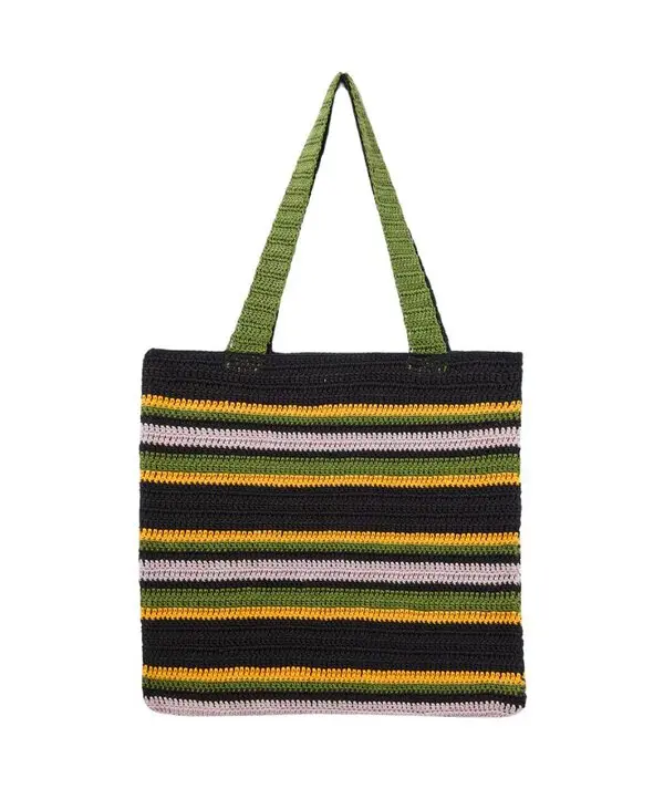 BODE Harbor Stripe Crochet Tote