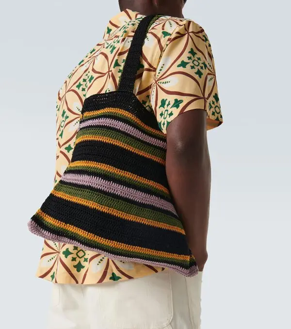 BODE Harbor Stripe Crochet Tote