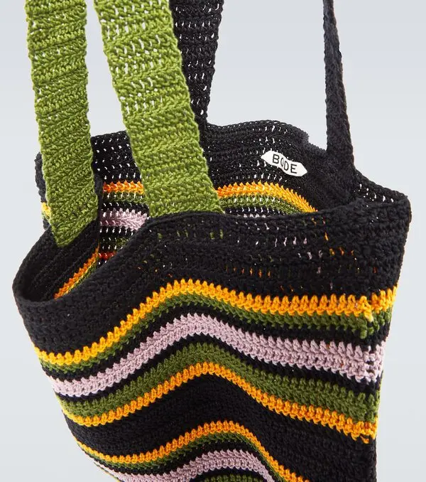 BODE Harbor Stripe Crochet Tote