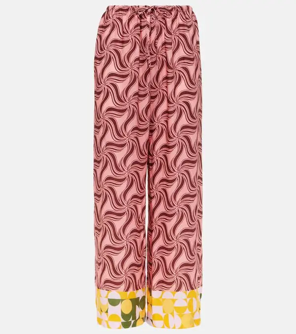 Dries Van Noten Printed Wide-leg Pants
