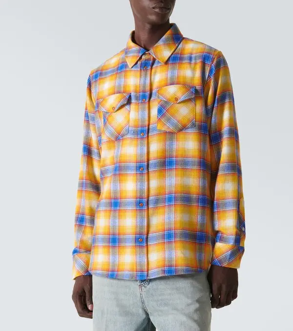 GOD'S TRUE CASHMERE Tartan Cashmere Shirt - Multicoloured