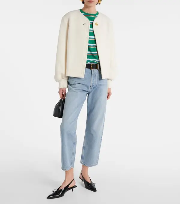 AGOLDE 90's Crop Mid-rise Straight Jeans